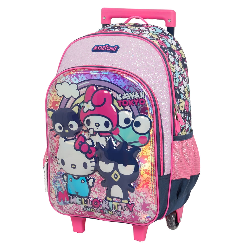 Escolar-Mochilas con ruedas-Mochila-Con-Ruedas-Hello-Kitty-And-Friends ...